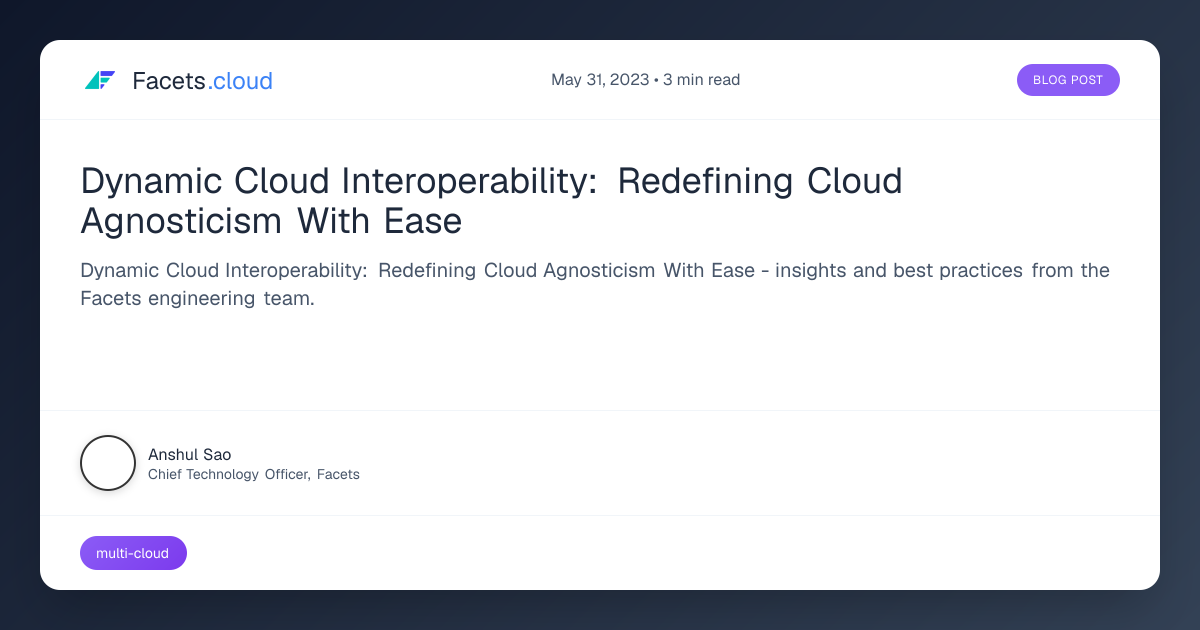 Dynamic Cloud Interoperability: Redefining Cloud Agnosticism With Ease
