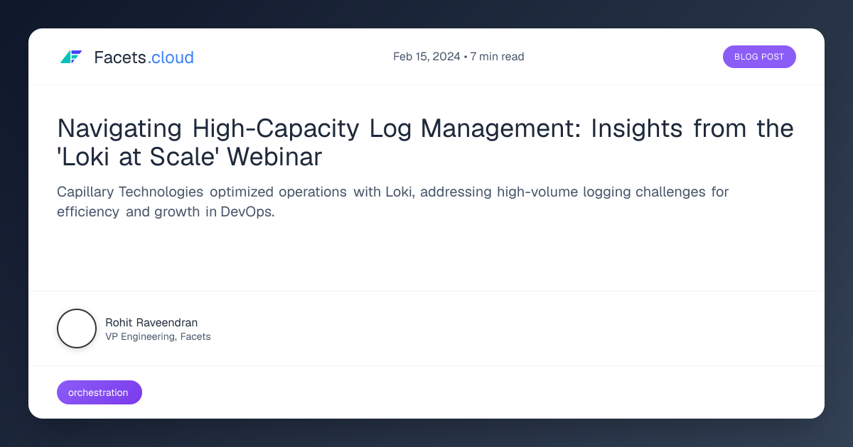 The Guide to 'Loki at Scale' Log Management