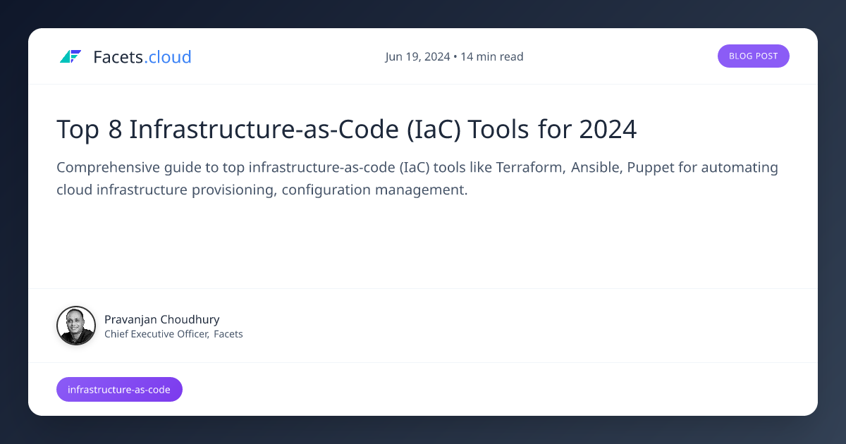 Top 8 Infrastructure-as-Code (IaC) Tools for 2024