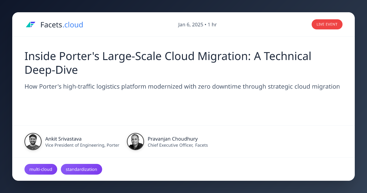 Inside Porter's Large-Scale Cloud Migration: A Technical Deep-Dive