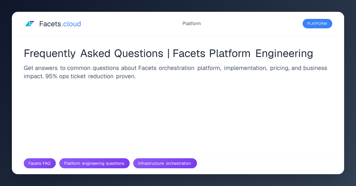 Frequently Asked Questions | Facets Platform Engineering