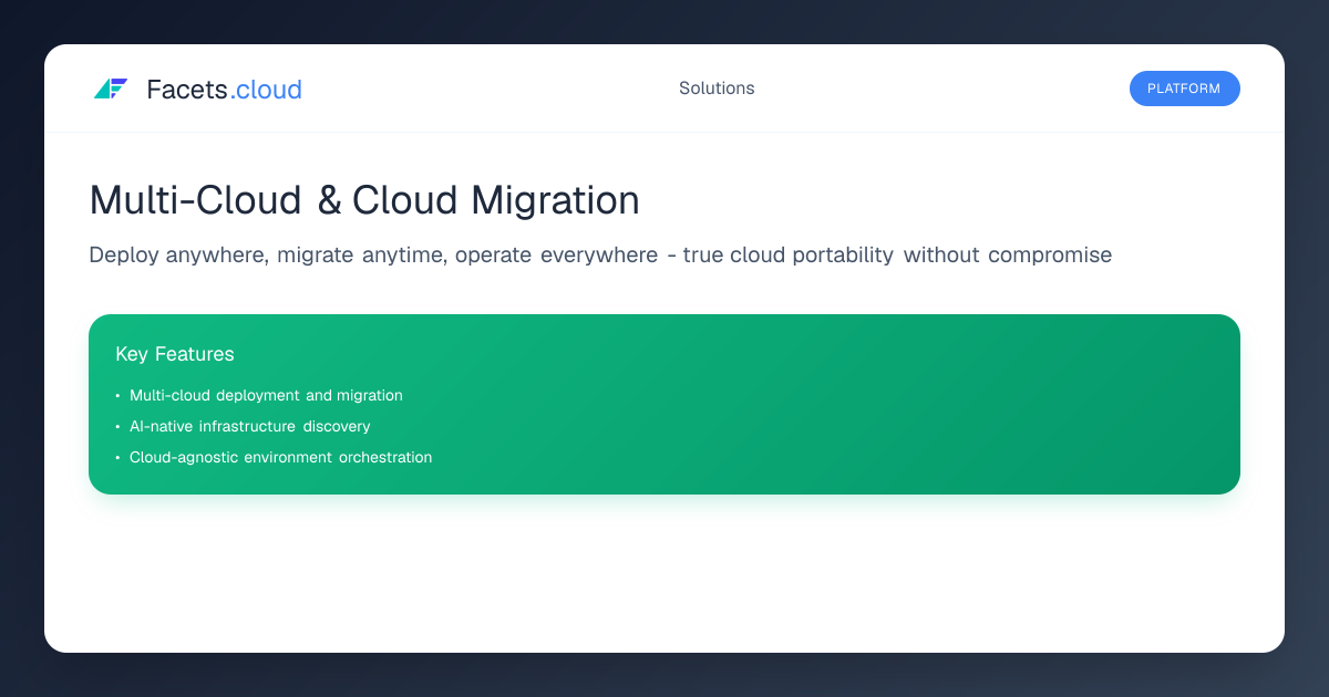 Multi-Cloud & Cloud Migration